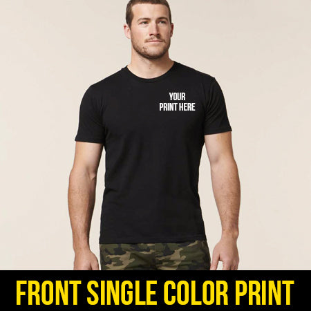 Left/Right Chest-1 Colour Print – Indigo Workwear